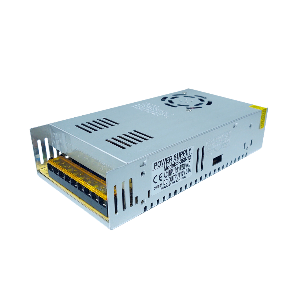 Eliminador Transformador Fuente Poder Driver 12V 30A 360W | IPower Electronics