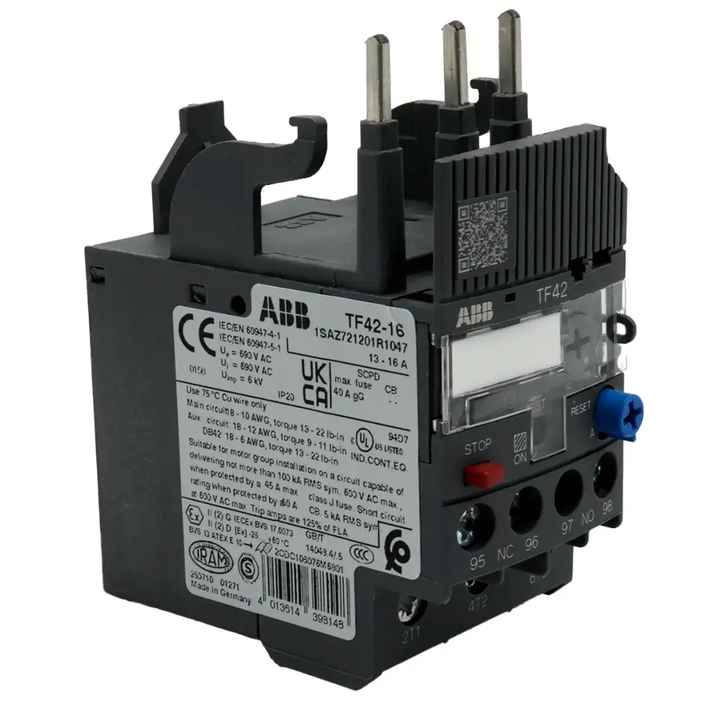 Relevador Relé Relay ABB 1SAZ721201R1047 TF42-16 13A - 16A 600V AC/DC ...